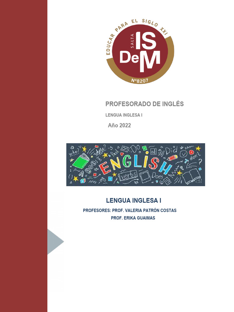 Lengua Inglesa I | PDF