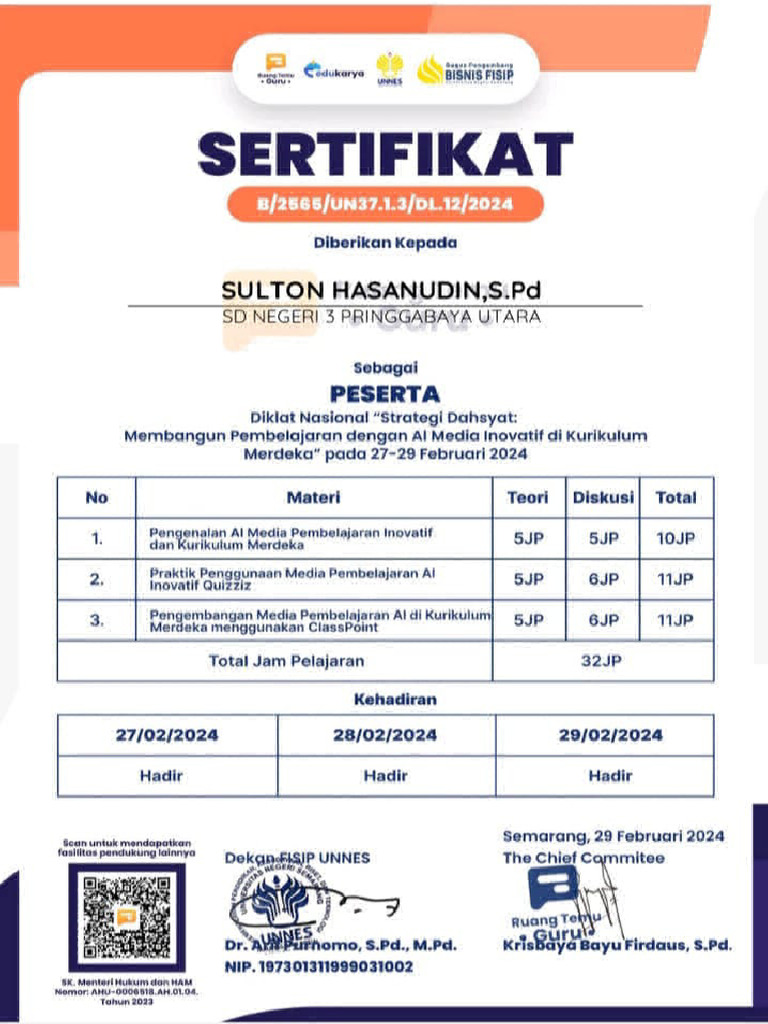 Sertifikat 4 | PDF