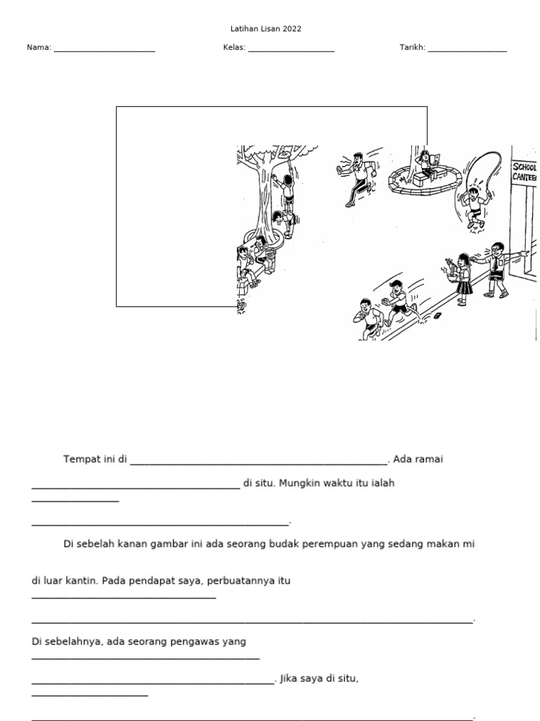 Oral Practice 2022 - Picture 1 - Primary 4 | PDF