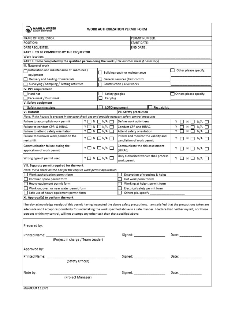 Work Authorization Permit | PDF