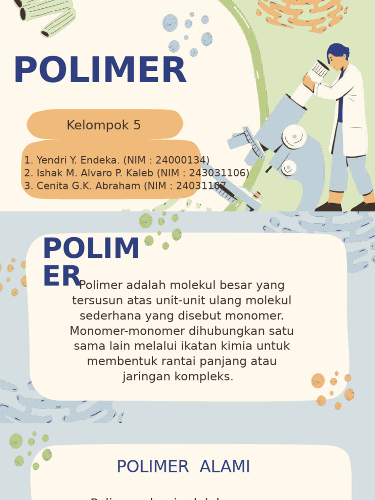 POLIMER KELOMPOK 5 Bert - 20240910 - 110158 - 0000 | PDF