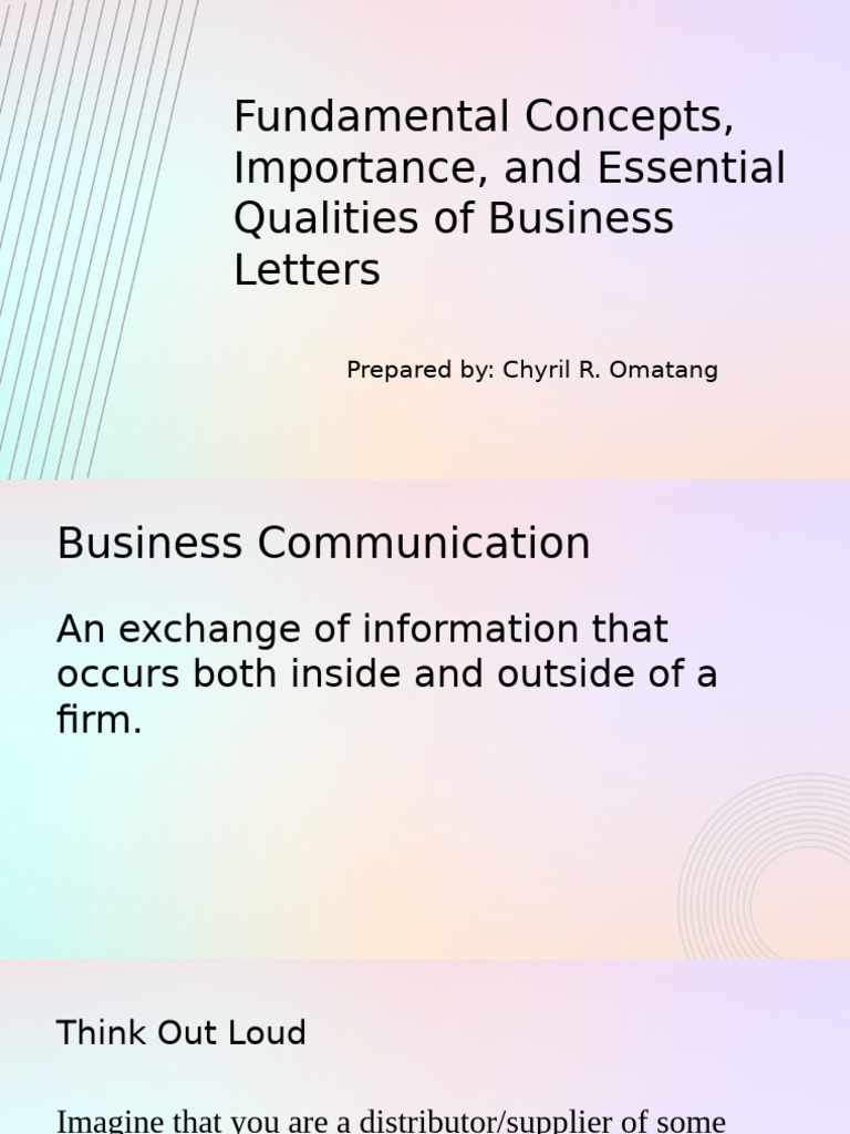 Fundamental Concepts, Importance, and Essential Qualities of Business ...