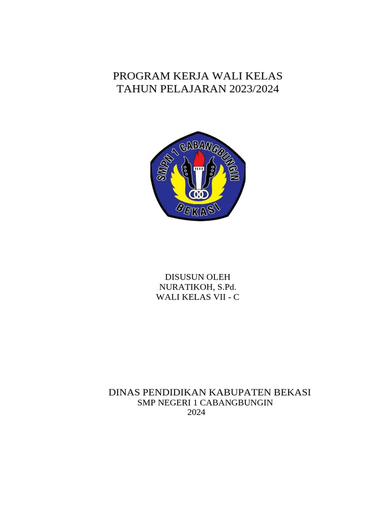 PROGRAM WALI KELAS 7 C Genap | PDF