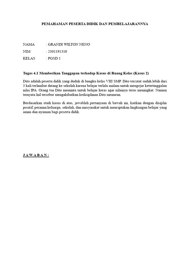 Topik 4 Ruang Kolaborasi (Kasus 2) | PDF