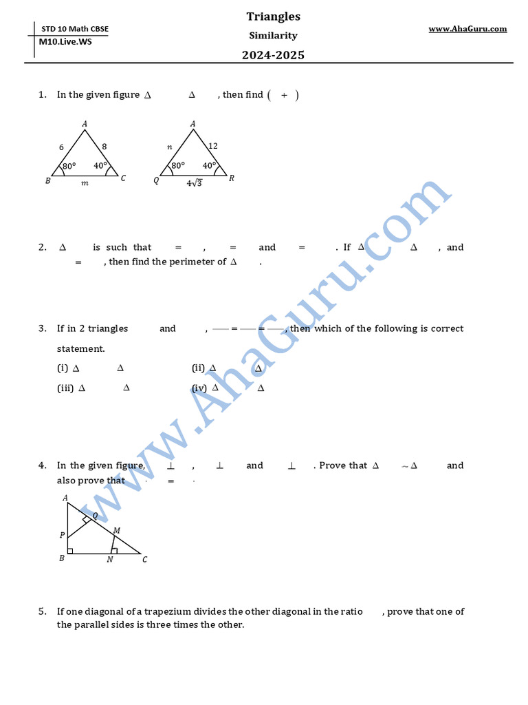 Math Triangles | PDF