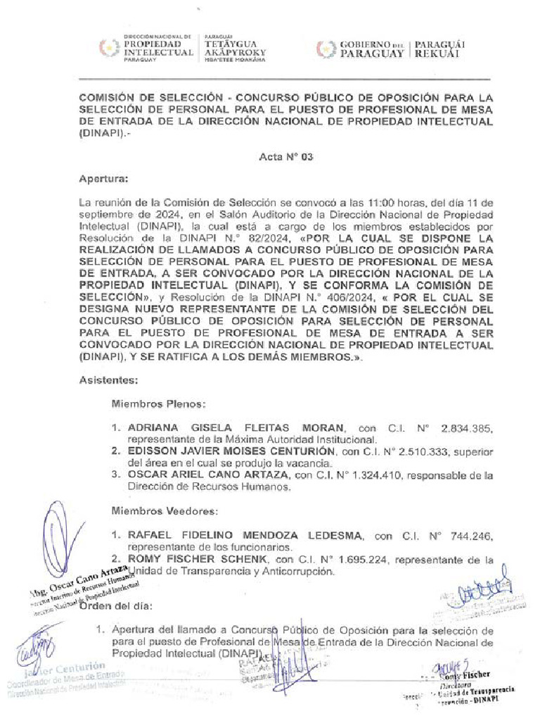 Acta N 3 Dinapi 26 09 2024 01 41 32 | PDF