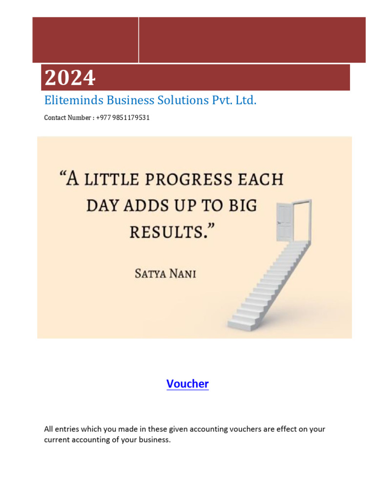 Tally Voucher Notes | PDF