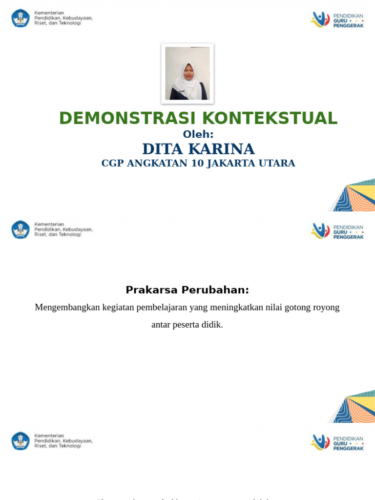 CGP - Demonstrasi Kontekstual Modul 1.3 - Dita Karina | PDF