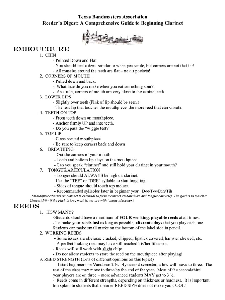 A Comprehensive Guide To Beginning Clarinet - CumberledgeShinSanluis ...