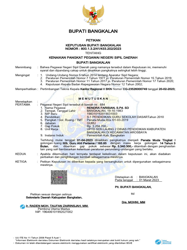 KENAIKAN PANGKAT 3b | PDF