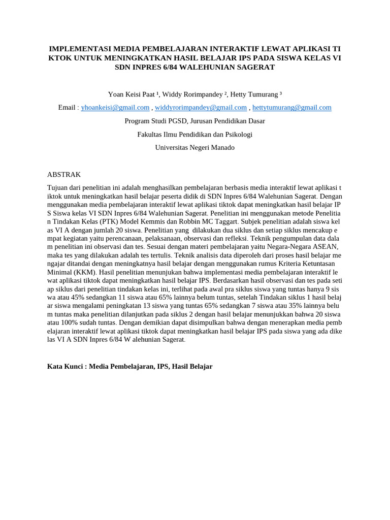 Abstrak Artikel | PDF