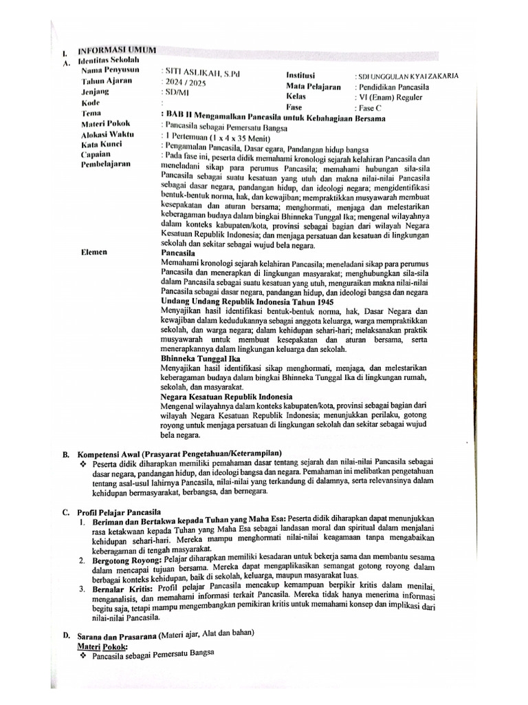 PMM 2 Modul Ajar | PDF