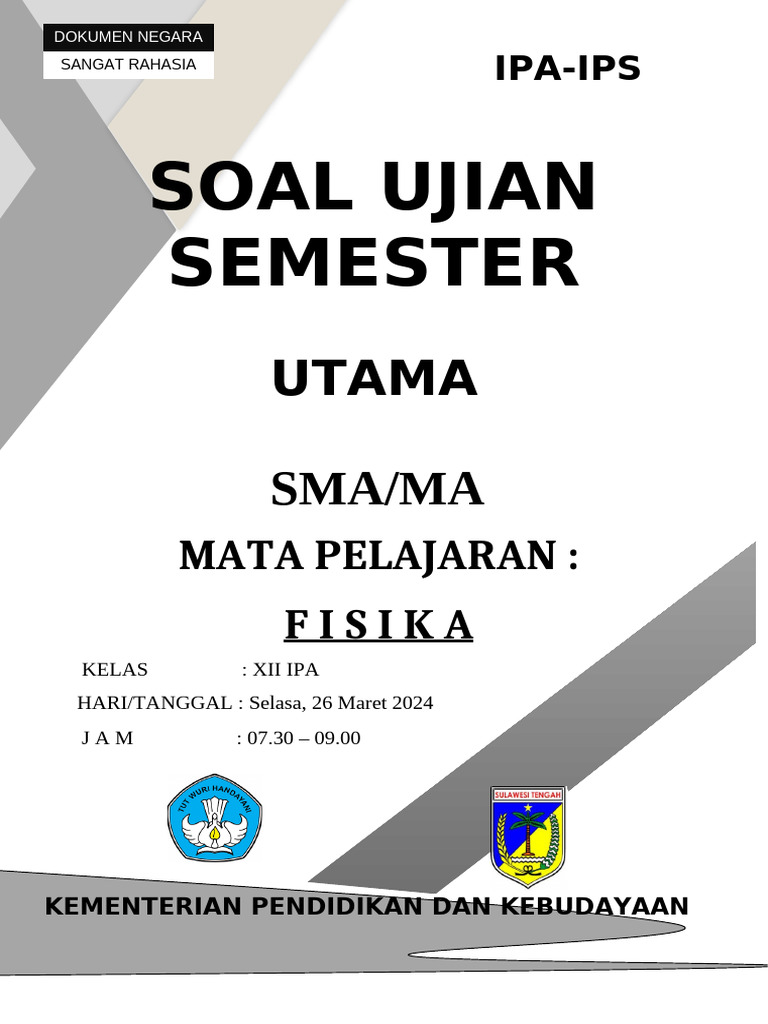 COVER SOAL USBN Utama | PDF