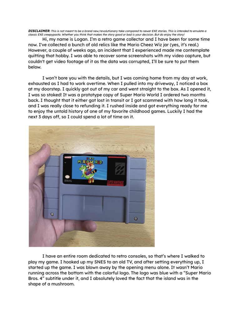 Z-Mario-4 (Kilobyte's Creepypasta) | PDF | Mario | Games & Activities