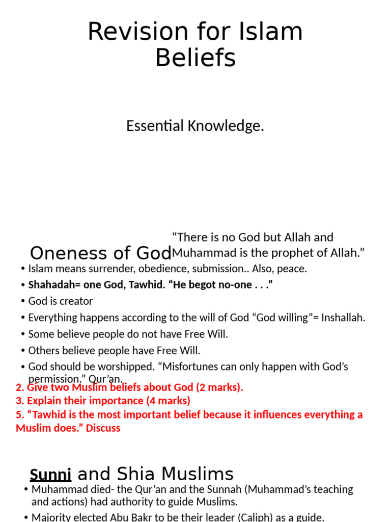 Islam Essential Facts | PDF