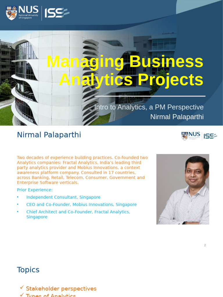 1 S MBAP - Introduction To Analytics v4.95 | PDF