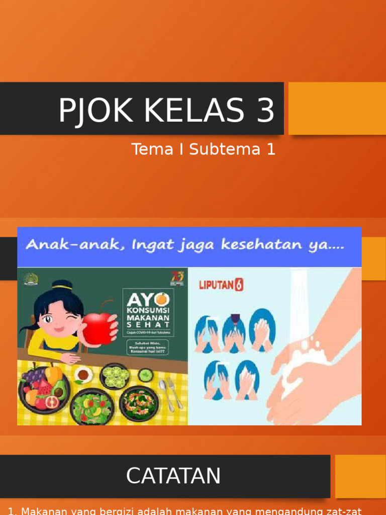 PJOK Kelas 3 Tema I Subtema 1-ct2 | PDF