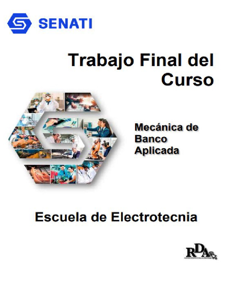 Ercd-201 Mecanica de Banco Aplicada Trabajo Final | PDF