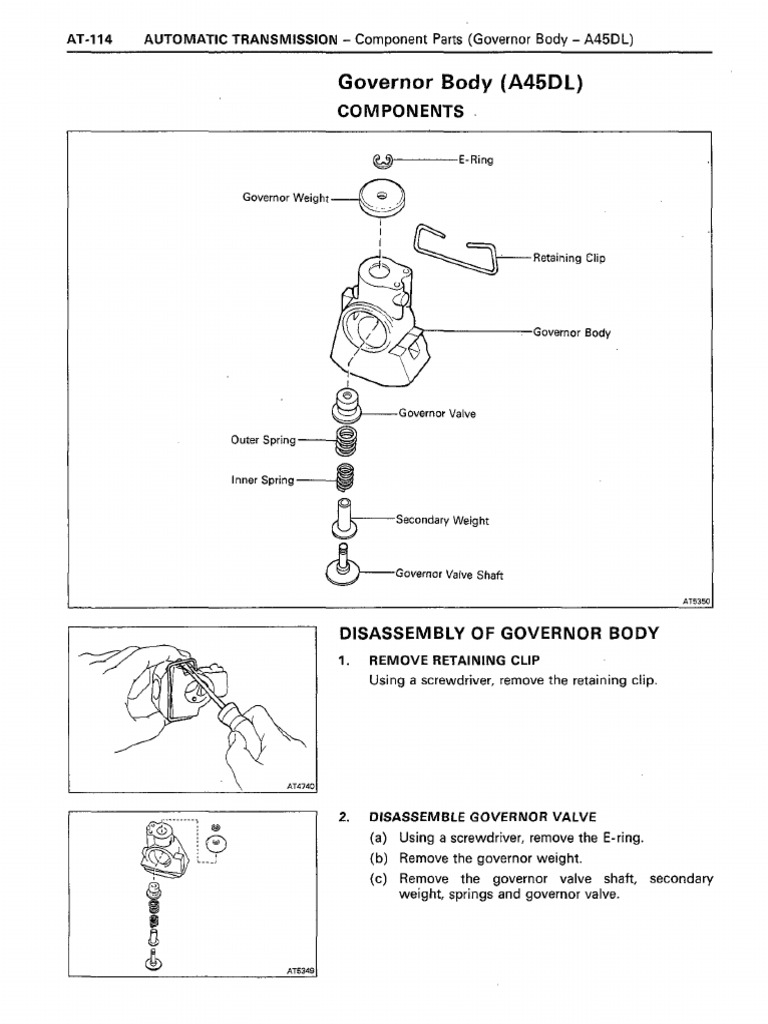 Governor Body (A45DL) | PDF