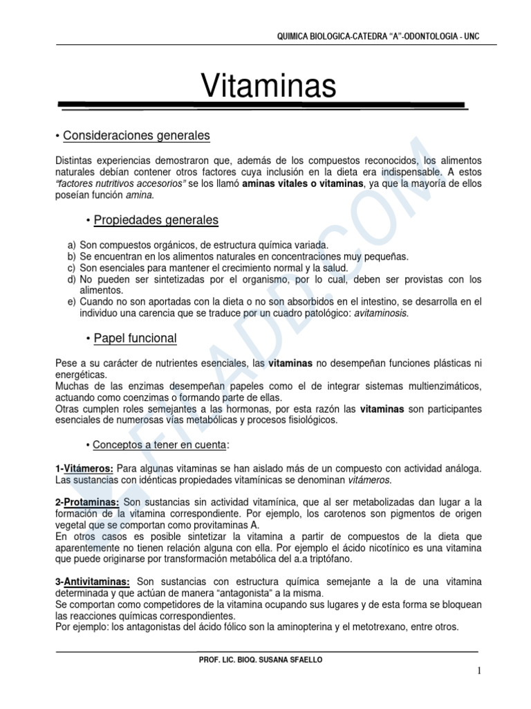 Vitaminas | PDF
