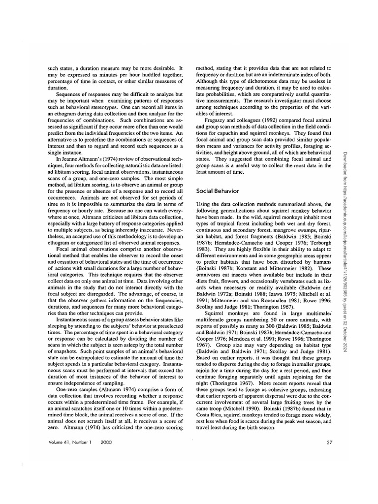 Monkey Study Pdf