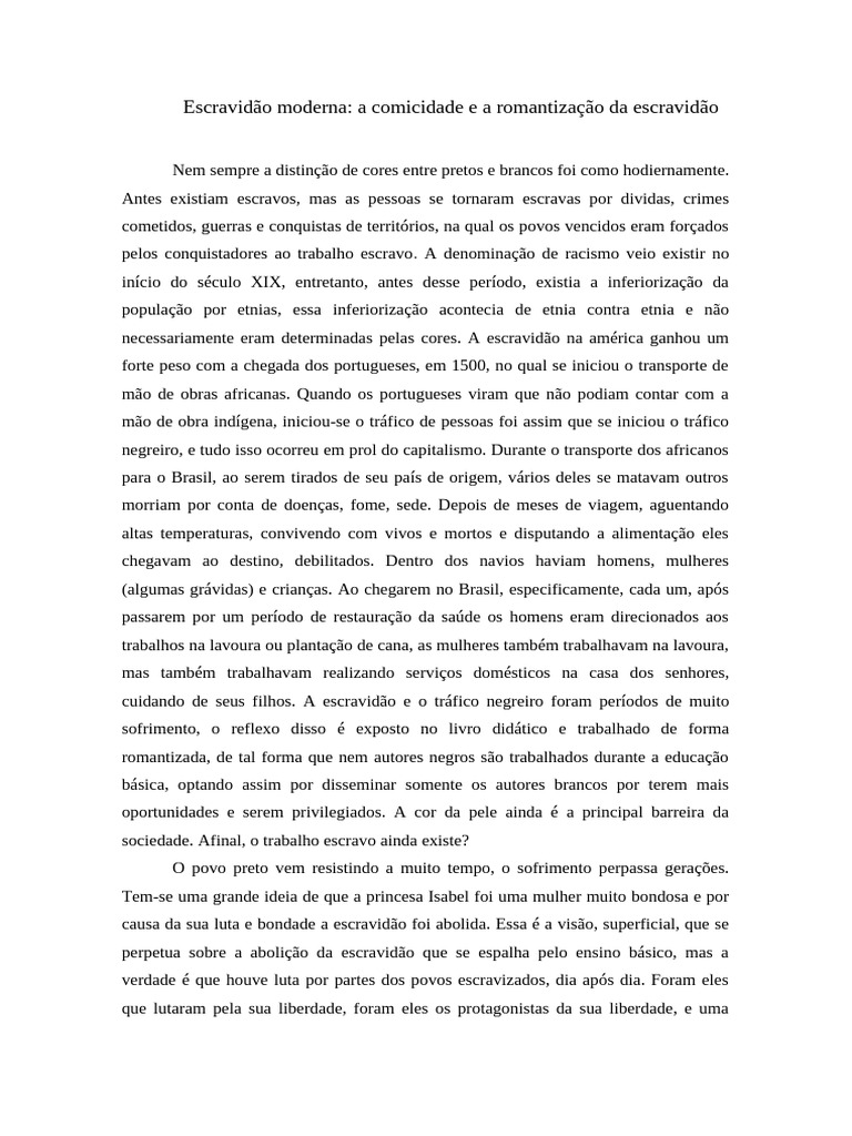 Escravidão Moderna | PDF