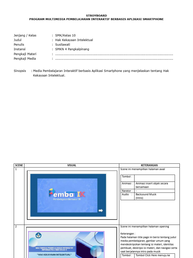 Storyboard MPI Hak Kekayaan Intelektual - Susilawati - Compressed | PDF