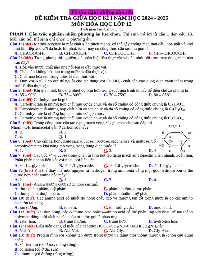 06 - Gki Hóa 12- Trần Thanh Hiên - Quảng Ngãi- Hoàn Thiện | PDF