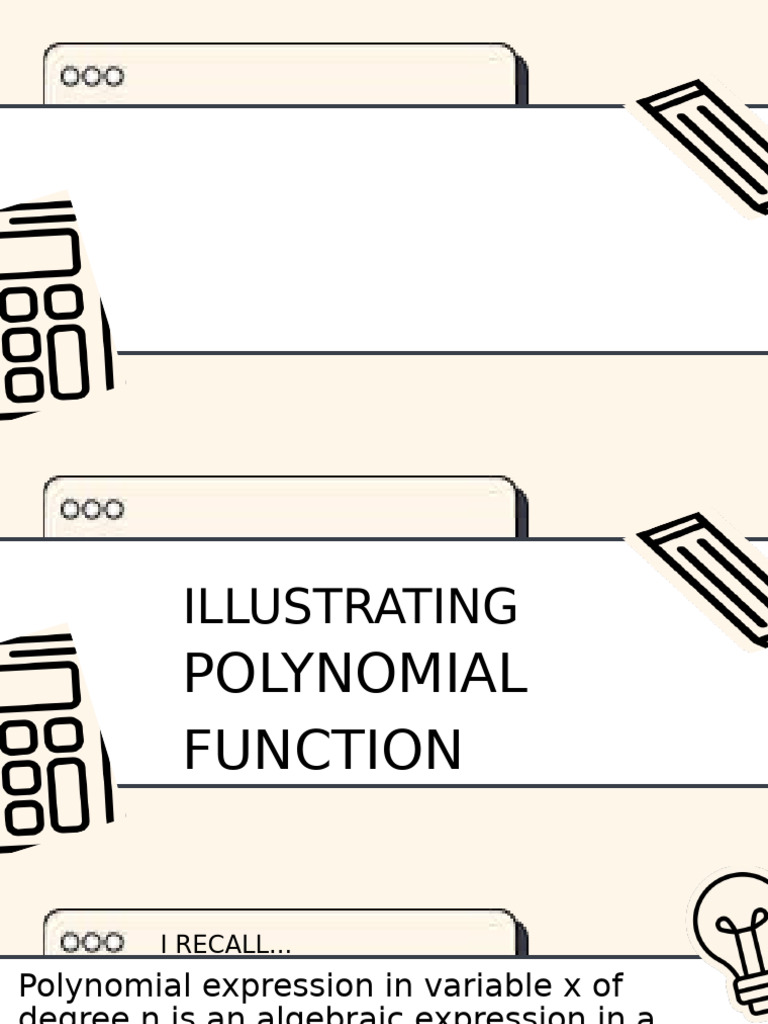 Illustrating Polynomial Function | PDF | Polynomial | Function ...