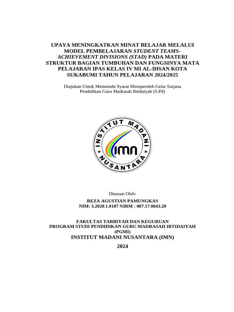 Bab I Reza Pgmi | PDF