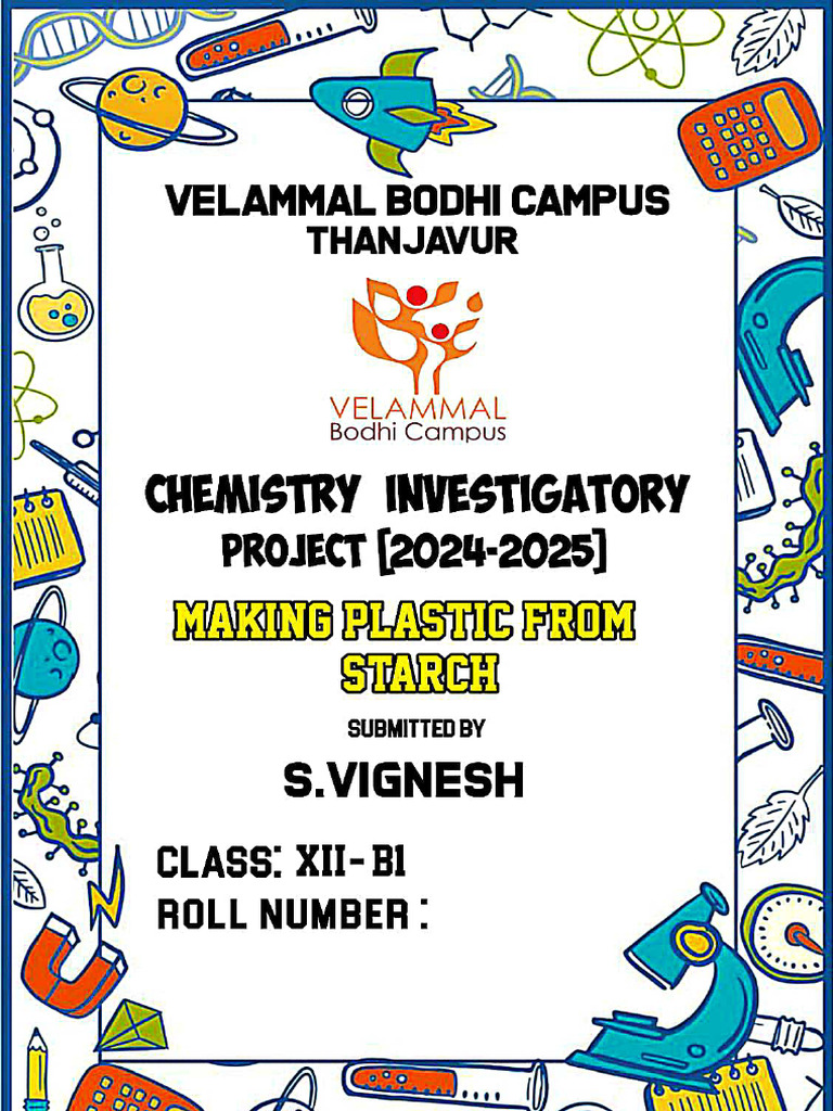 S.Vignesh Chemistry Project | PDF