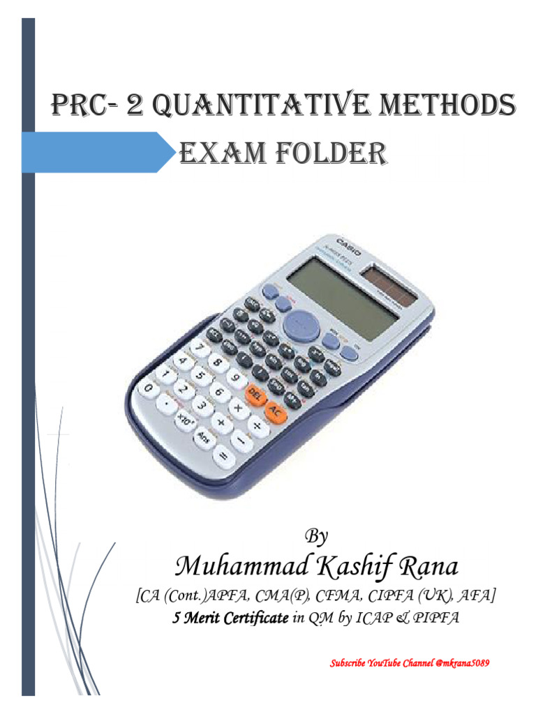 QM Mcqs Bank Chpter Wise | PDF