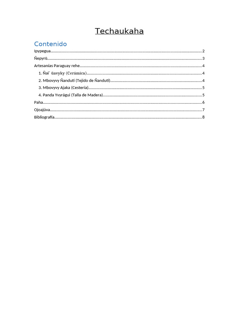 Carpeta - Guarani 2 | PDF | Cooking, Food & Wine | Foreign Language Studies