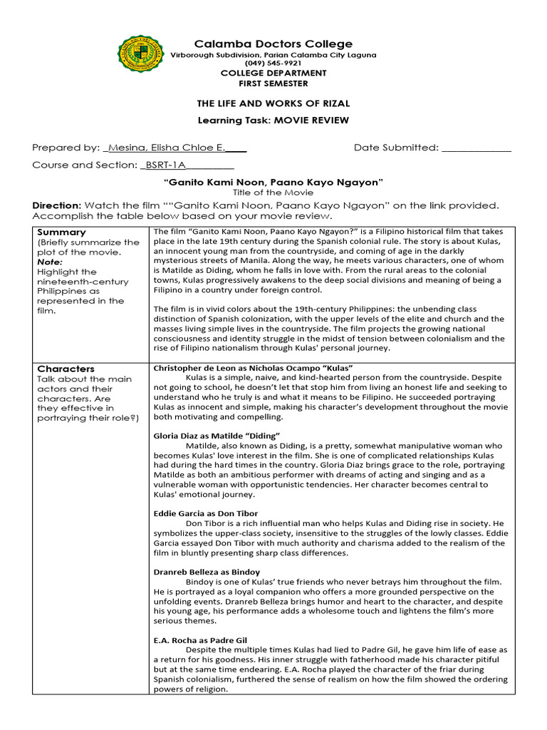 Movie-Review-Template-Guide | PDF