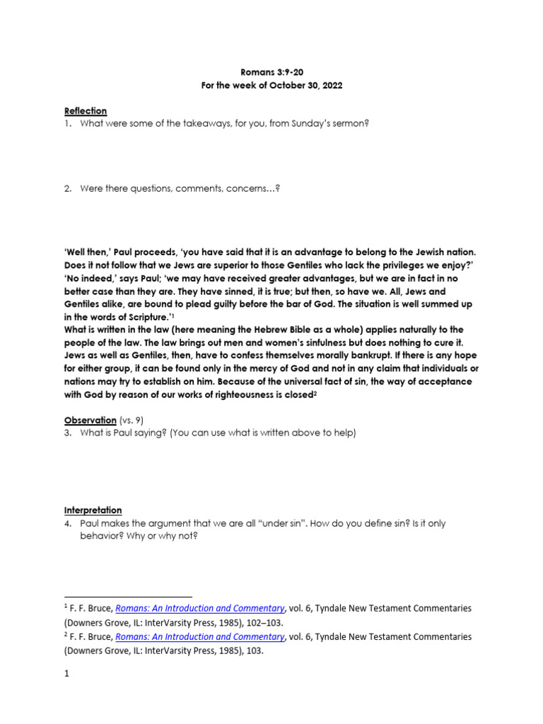 Romans: An Introduction and Commentary Romans: An Introduction and ...