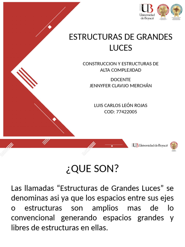 ESTRUCTURAS GRANDES LUCES | PDF