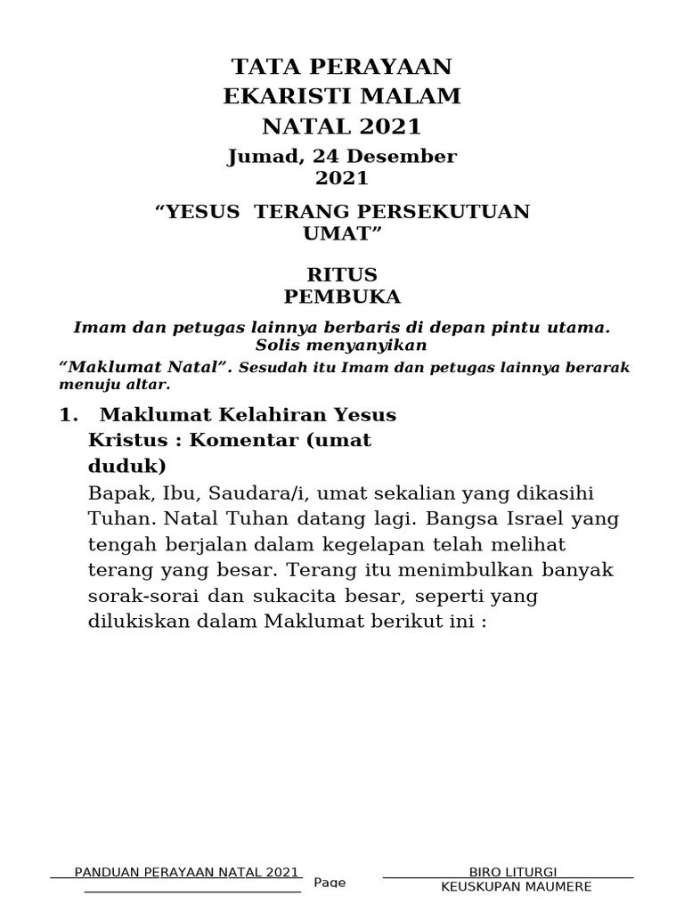 Tpe Natal 2021 Buku Lengkap | PDF