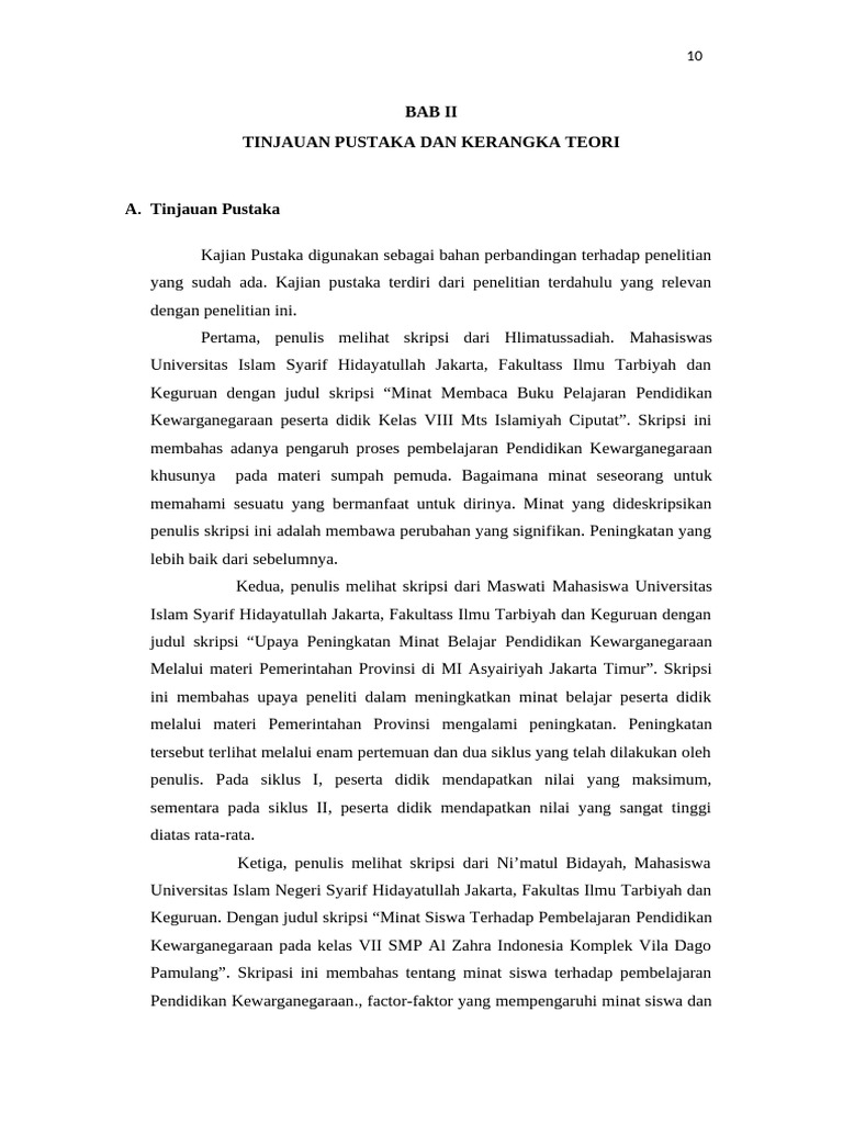 Skripsi BAB II | PDF