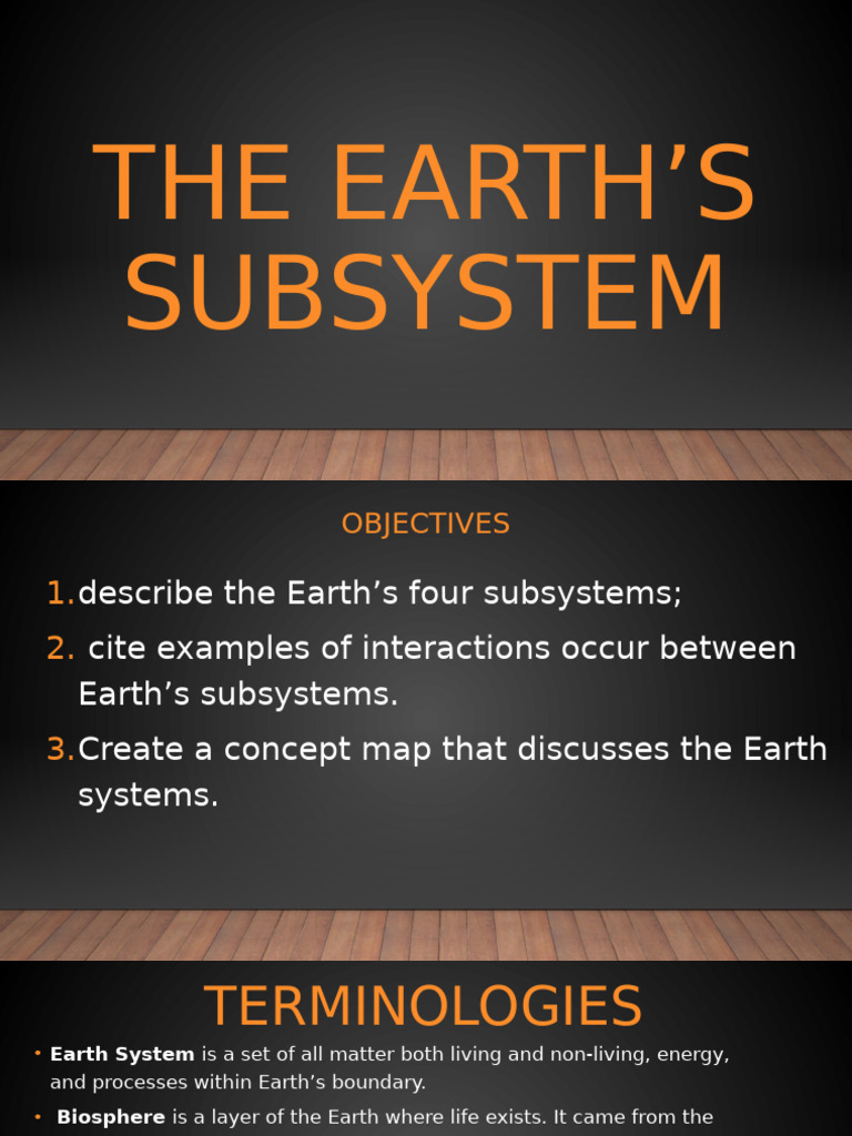 The Earths Subsystem | PDF