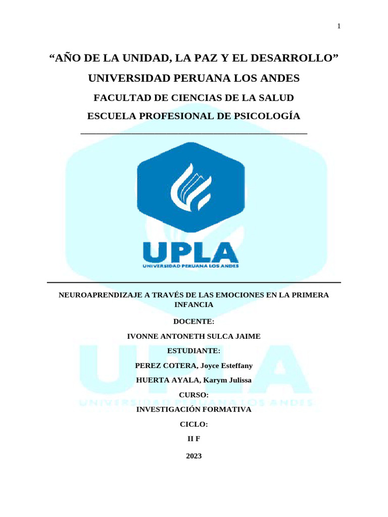 NEUROAPRENDIZAJE POR KARYM HUERTA y JOYCE PEREZ-II F | PDF