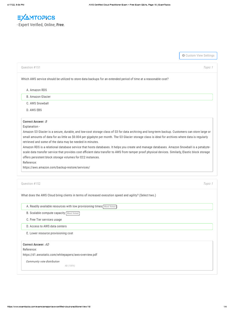 Expert Veri Ed, Online, .: Custom View Settings | PDF