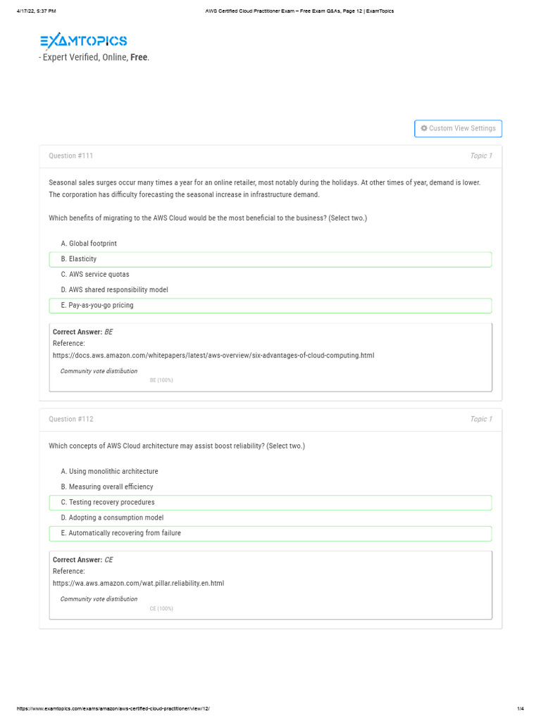 Expert Veri Ed, Online, .: Custom View Settings | PDF