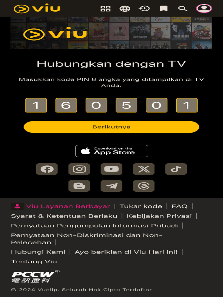 Hubungkan Dengan TV: Masukkan Kode PIN 6 Angka Yang Ditampilkan Di TV Anda | PDF