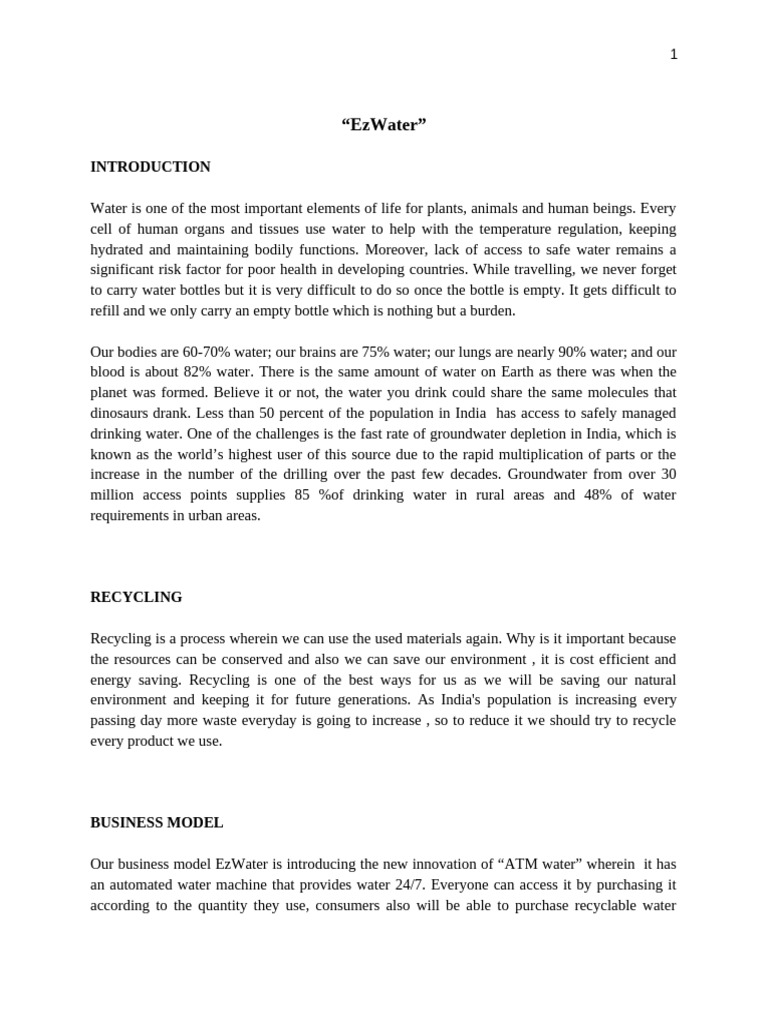 Water ATM (PROM) | PDF
