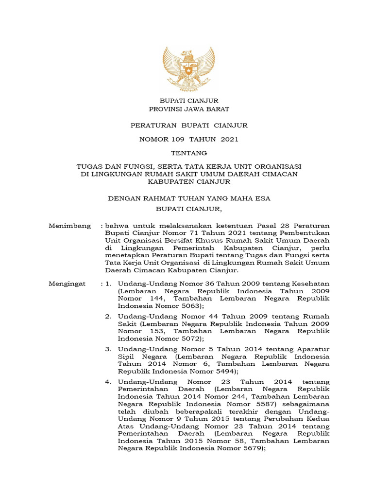 PB 109 2021 Tusi Rsud Cimacan | PDF