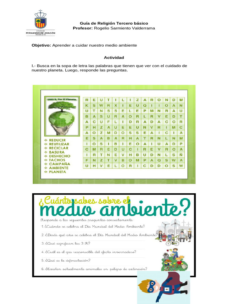 Guia-tercero-Basico-medio-ambiente | PDF