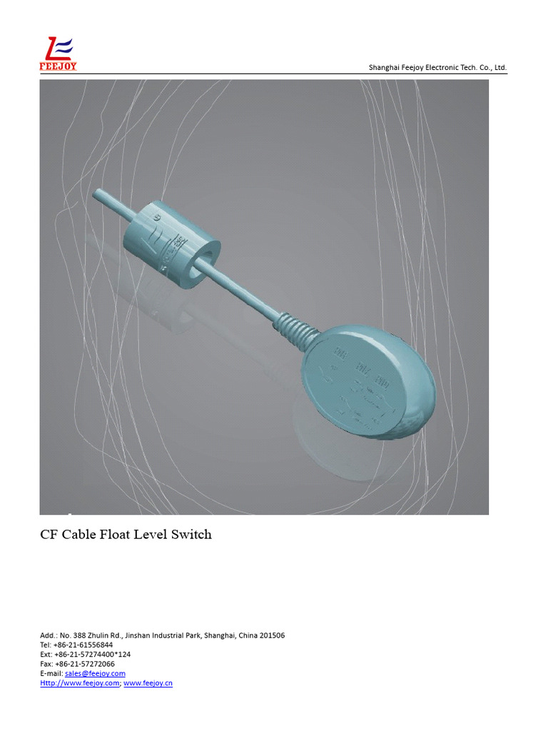 FEEJOY_Cable Float Level Switch | PDF