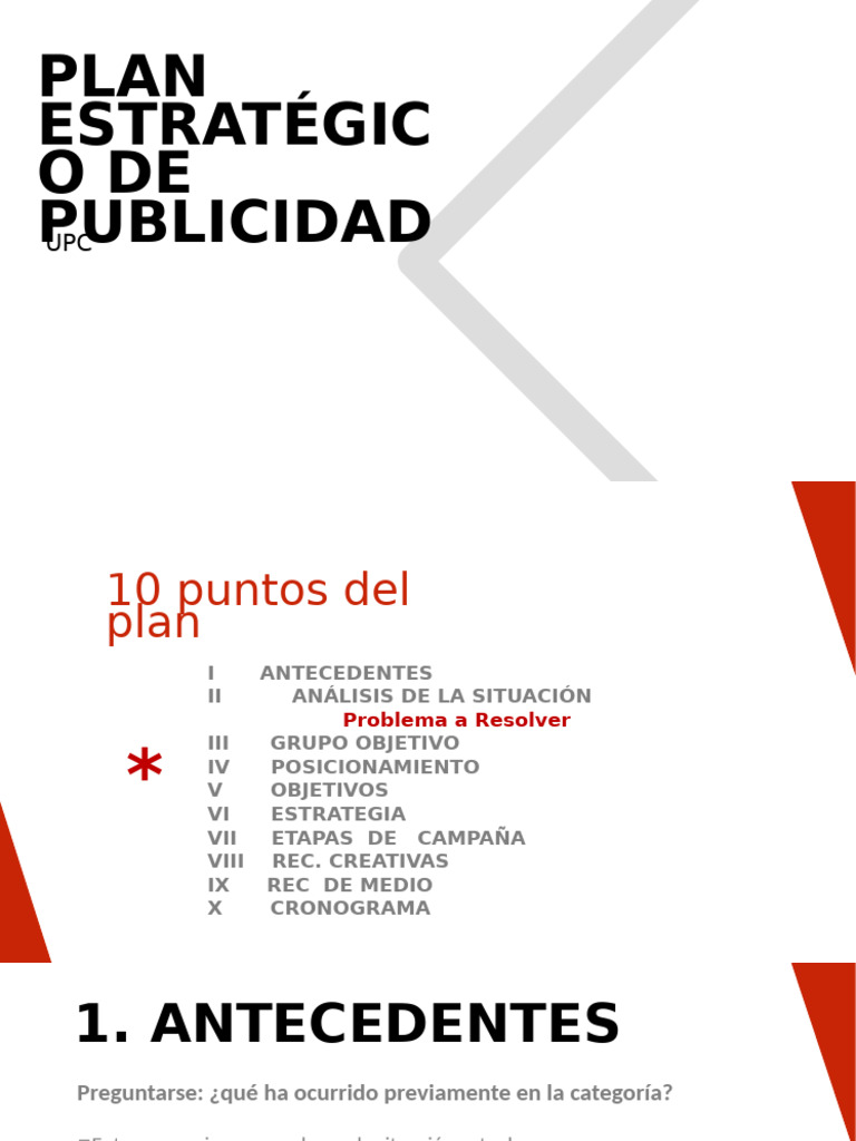 UPC Plan Estrategico (Posicionamiento) | PDF