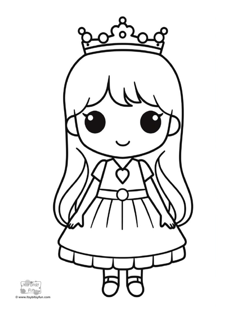 Princess Coloring Pages 3 | PDF