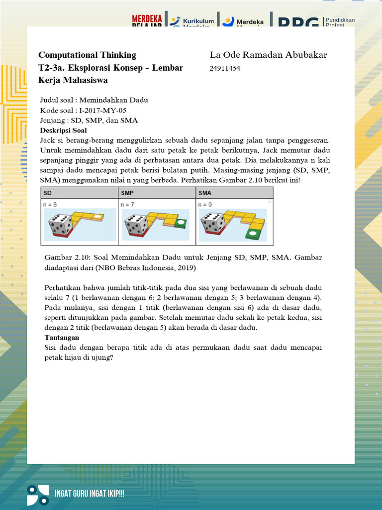 T2-3a. Eksplorasi Konsep - Lembar Kerja Mahasiswa | PDF